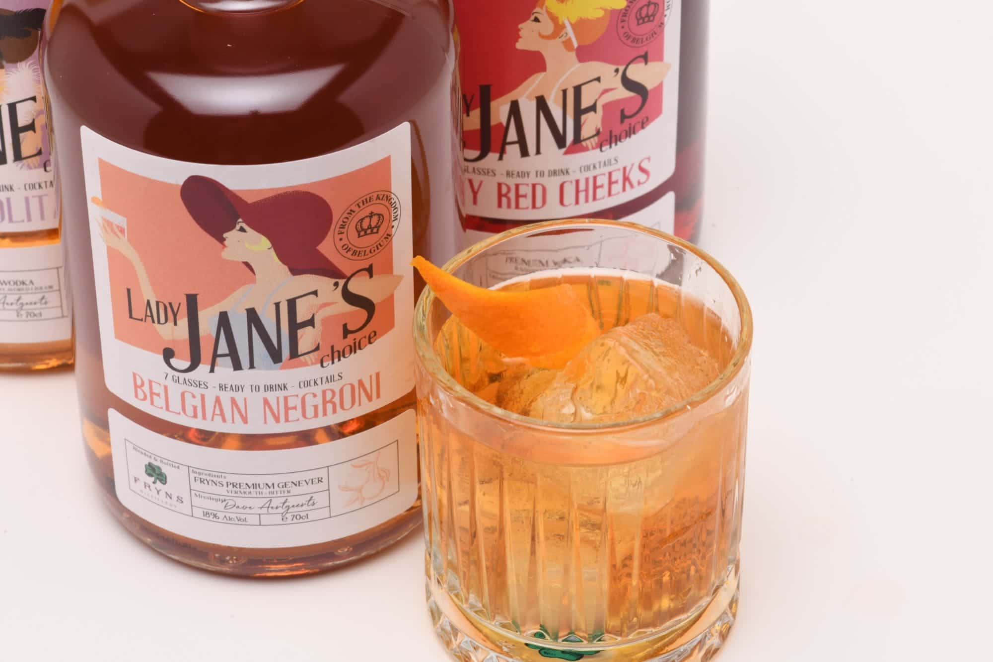 Lady Jane Belgian Negroni Cocktail - Fryns distillery